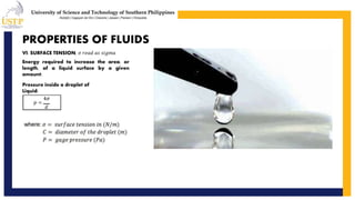 Hydraulics Lesson 1 The Fluid Properties | PPTX