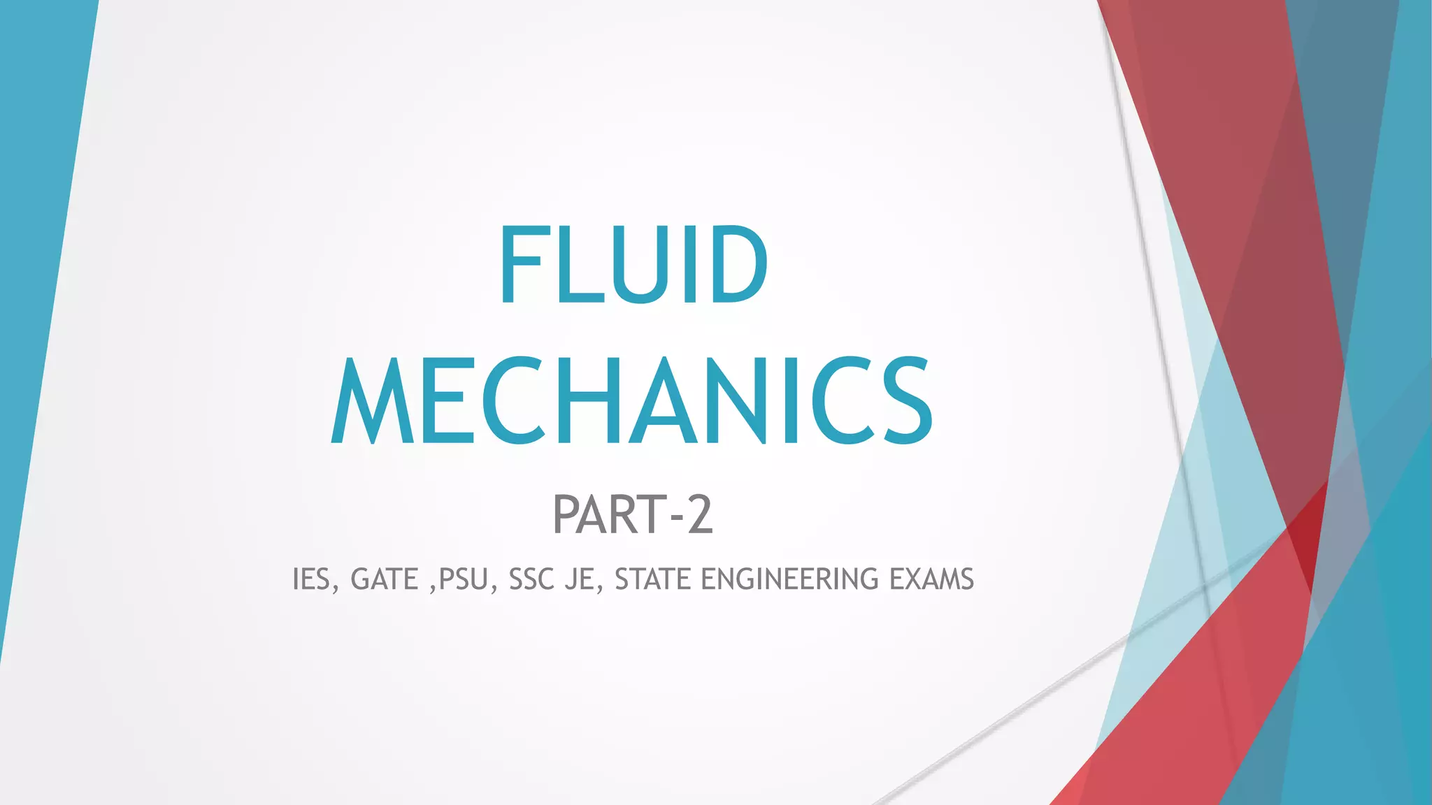 Fluid properties and pressure measurement | PPT