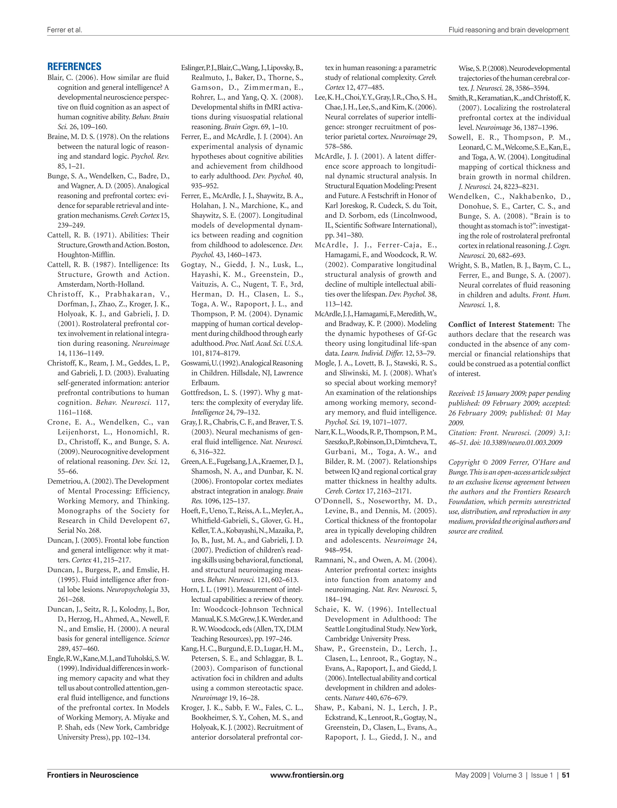 Fluid reasoning and the developing brain | PDF