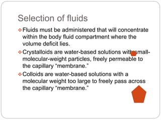 Fluid replacement therapy | PPTX