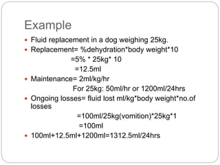 Fluid replacement therapy | PPT