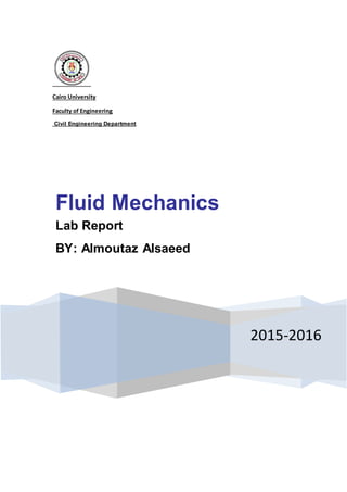 Fluid Mechanics report | DOCX