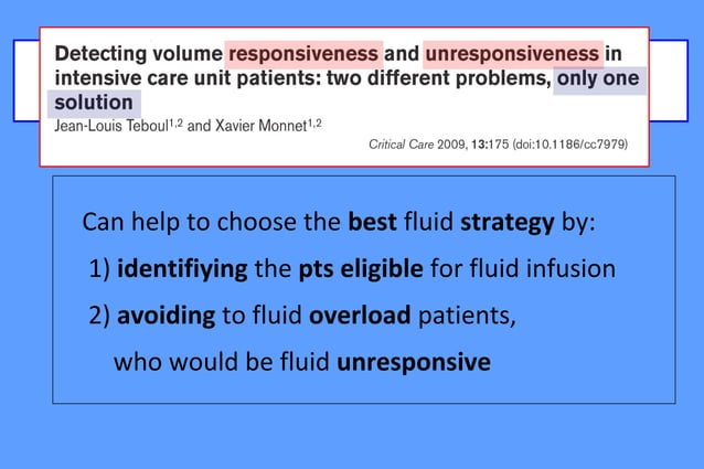 Fluid responsiveness in pratice | PPT | Heart and Cardiovascular Diseases | Diseases and Conditions