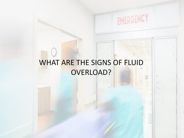 fluid resuscitation. fluid overload and its management | PPTX