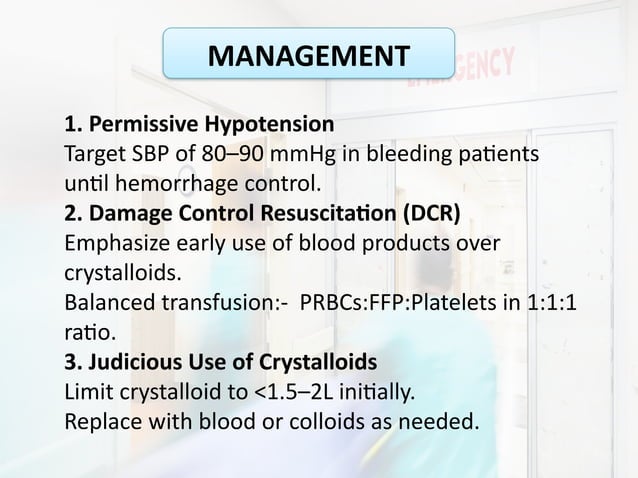 fluid resuscitation. fluid overload and its management | PPTX
