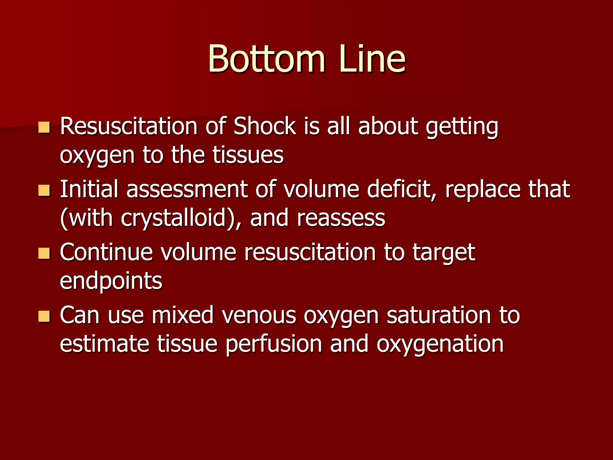 Fluid resuscitation and shock management | PPTX
