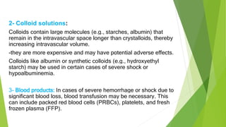 Fluid resuscitation and vasoactive medication in critically ill ...