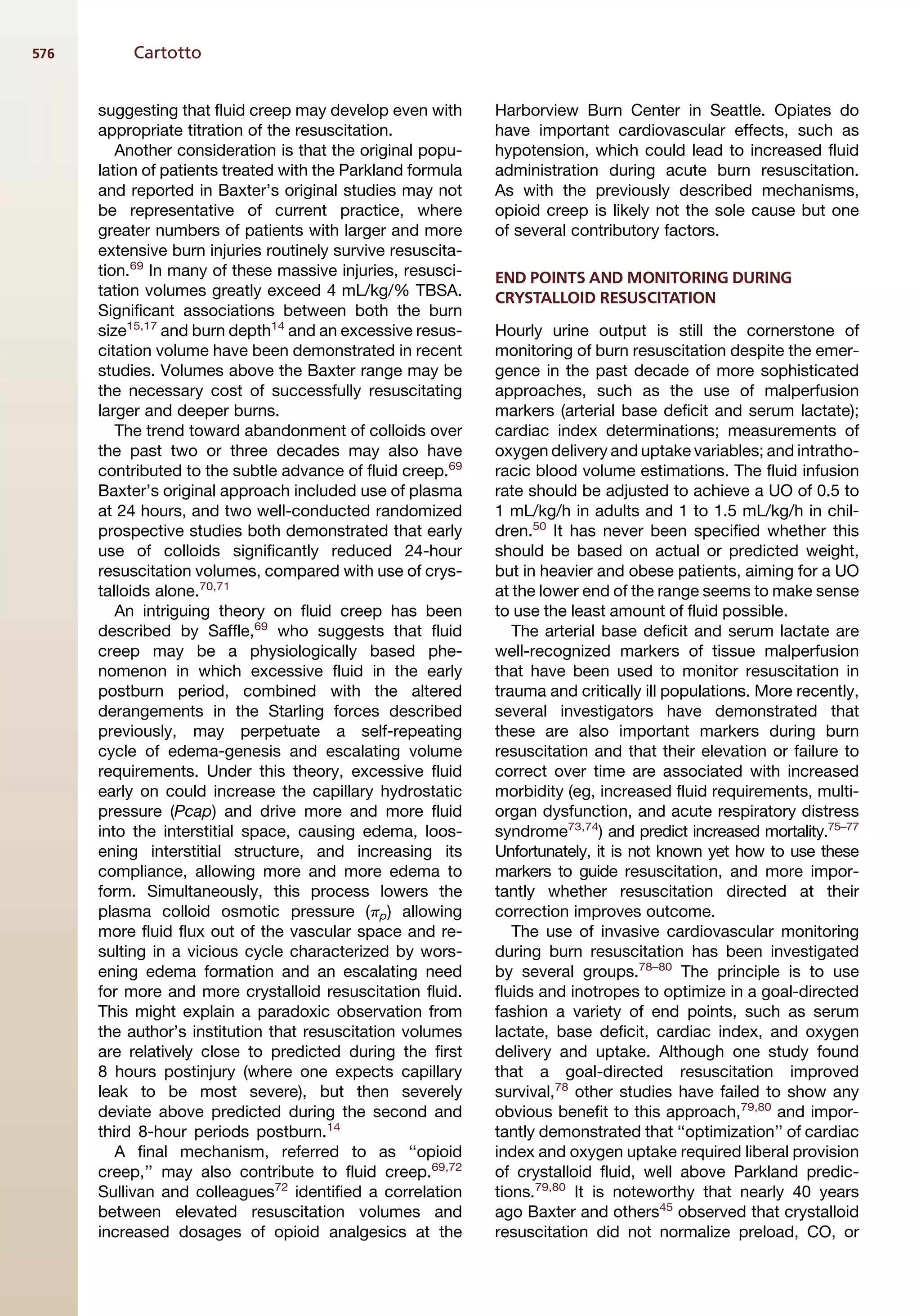 Fluid resuscitation burns 2009 | PDF
