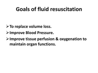 Fluid resuscitation in trauma | PPTX