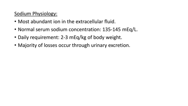 fluids in children maintenance therapy and normal | PPT