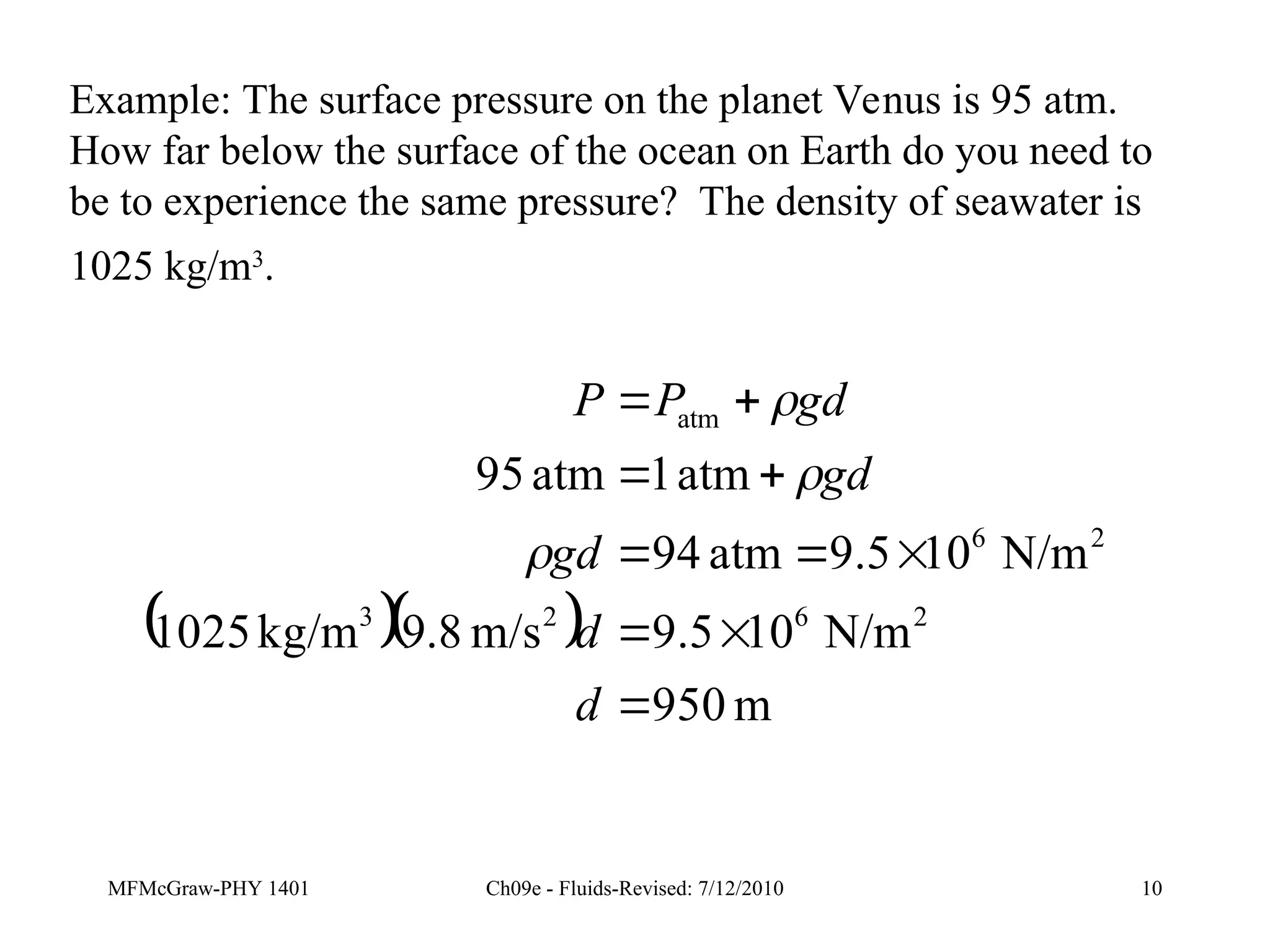 CHAPTER 9 FLUIDS: INTRODUCTION TO FLUIDS.ppt | Chemistry | Science