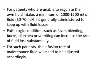 fluids and electrolytes Pediatric Course | PPT