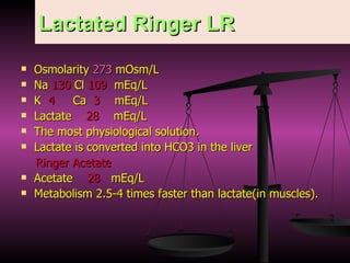 Fluids & Electrolytes | PPT