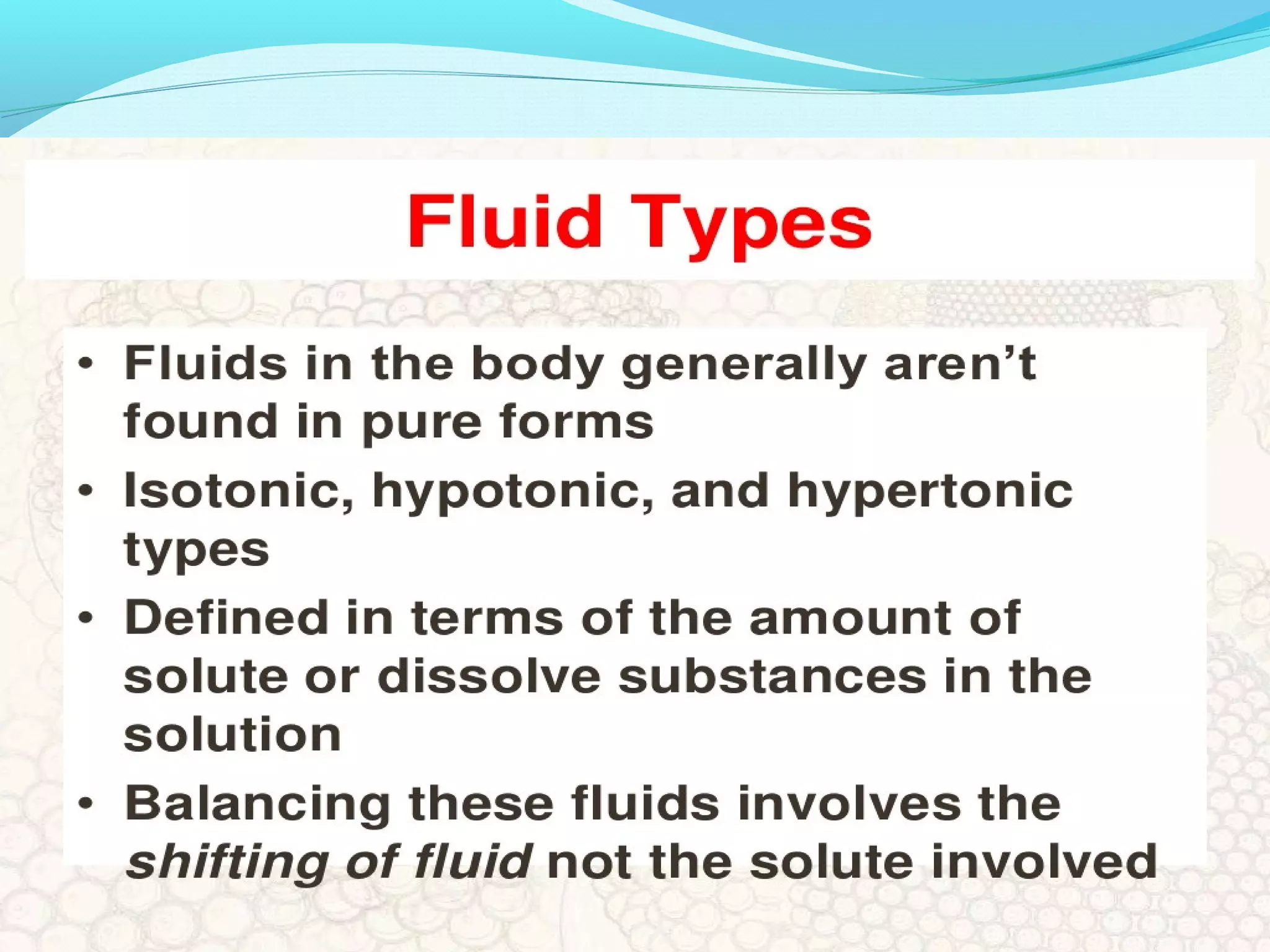 Fluids and electrolytes balance | PPT
