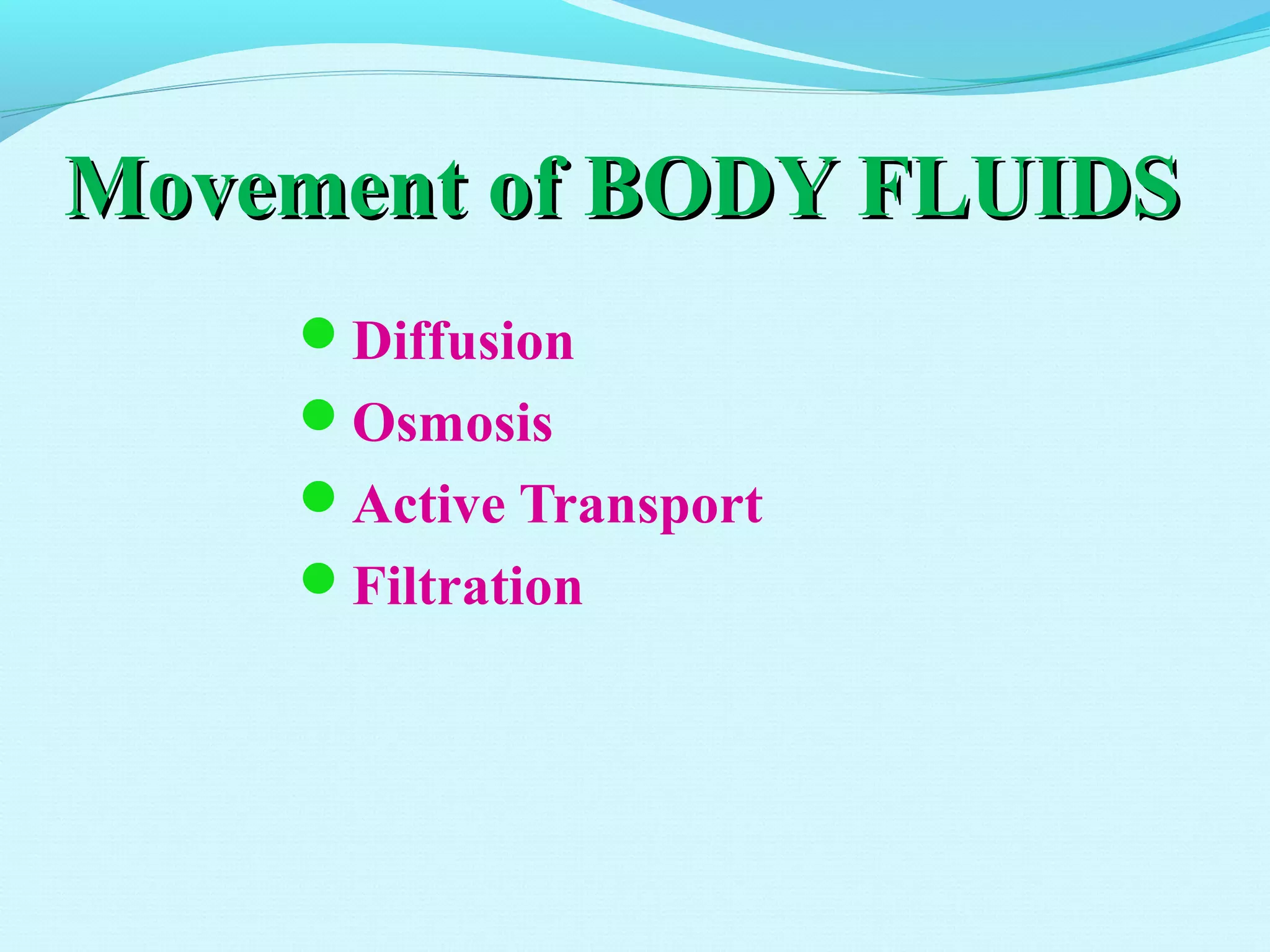 Fluids and electrolytes balance | PPT