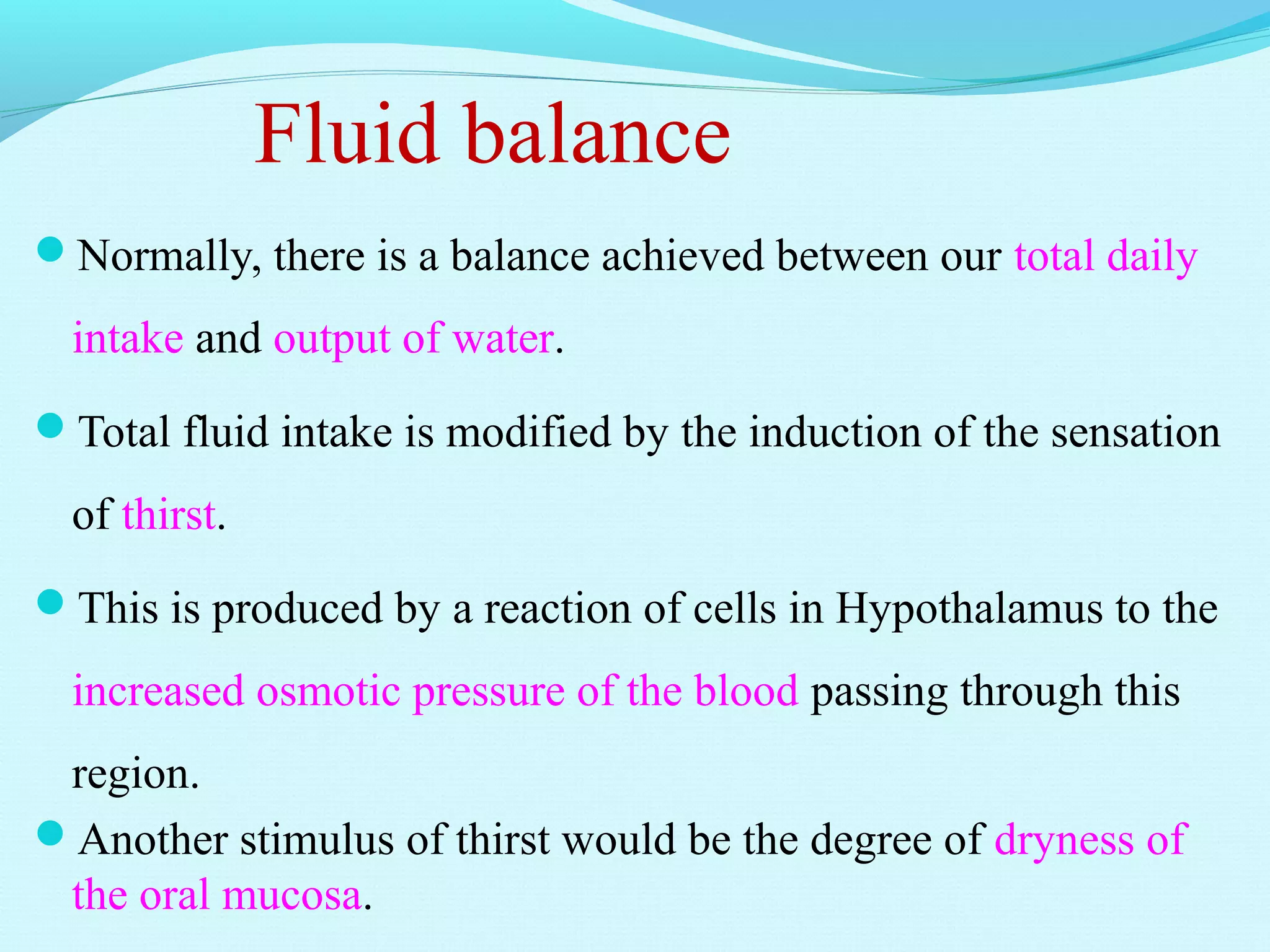Fluids and electrolytes balance | PPT