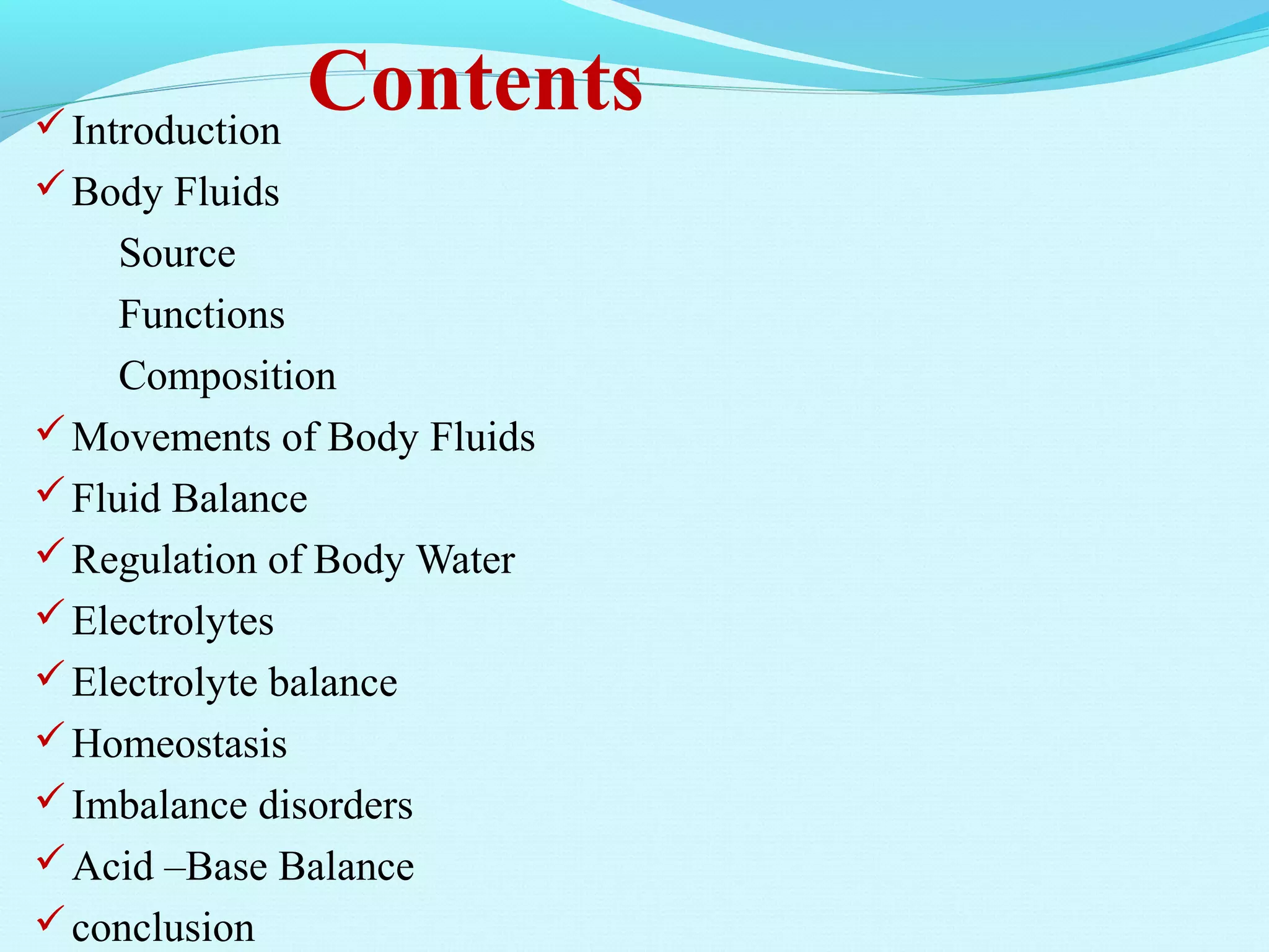 Fluids and electrolytes balance | PPT