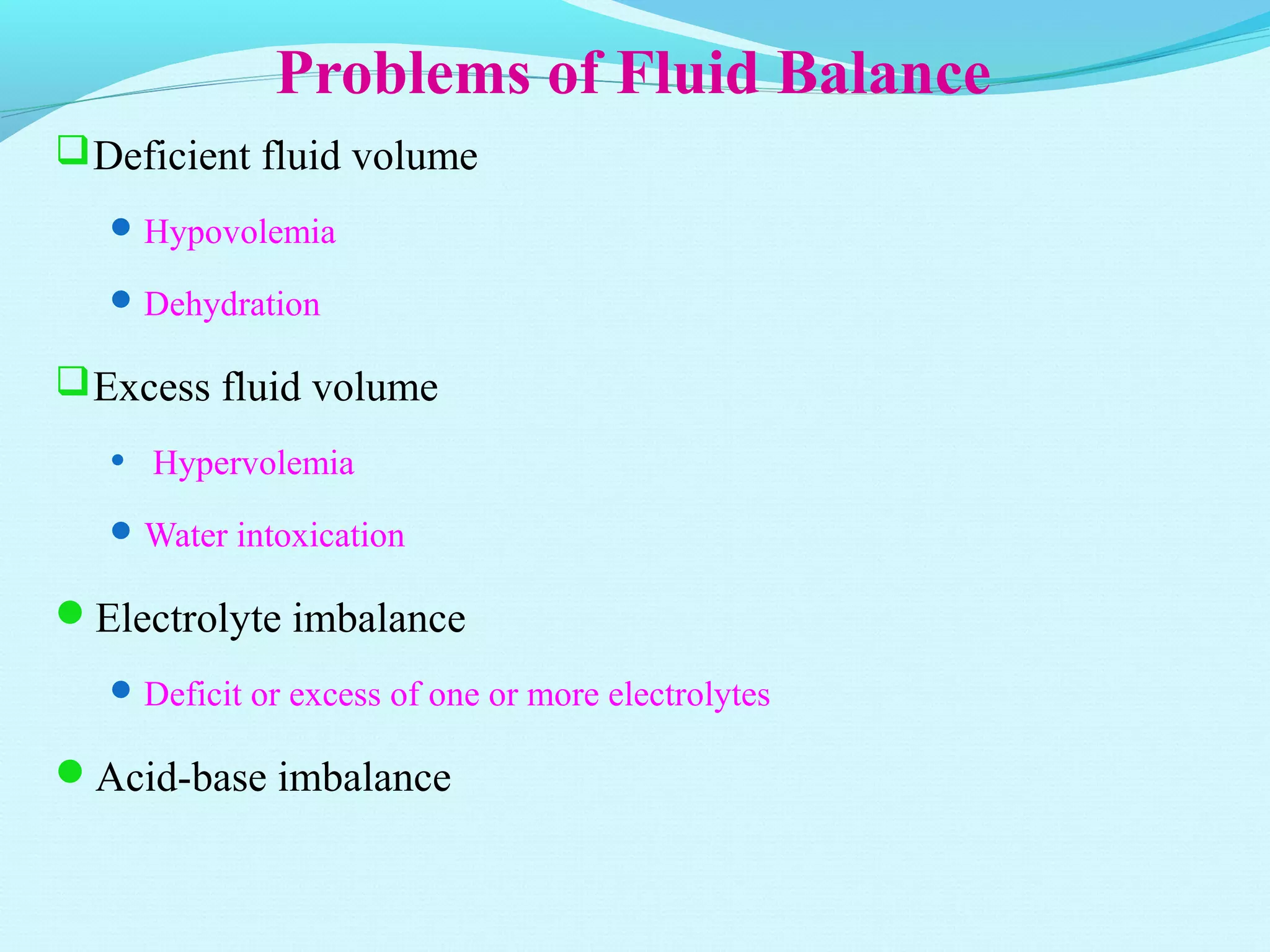 Fluids and electrolytes balance | PPT