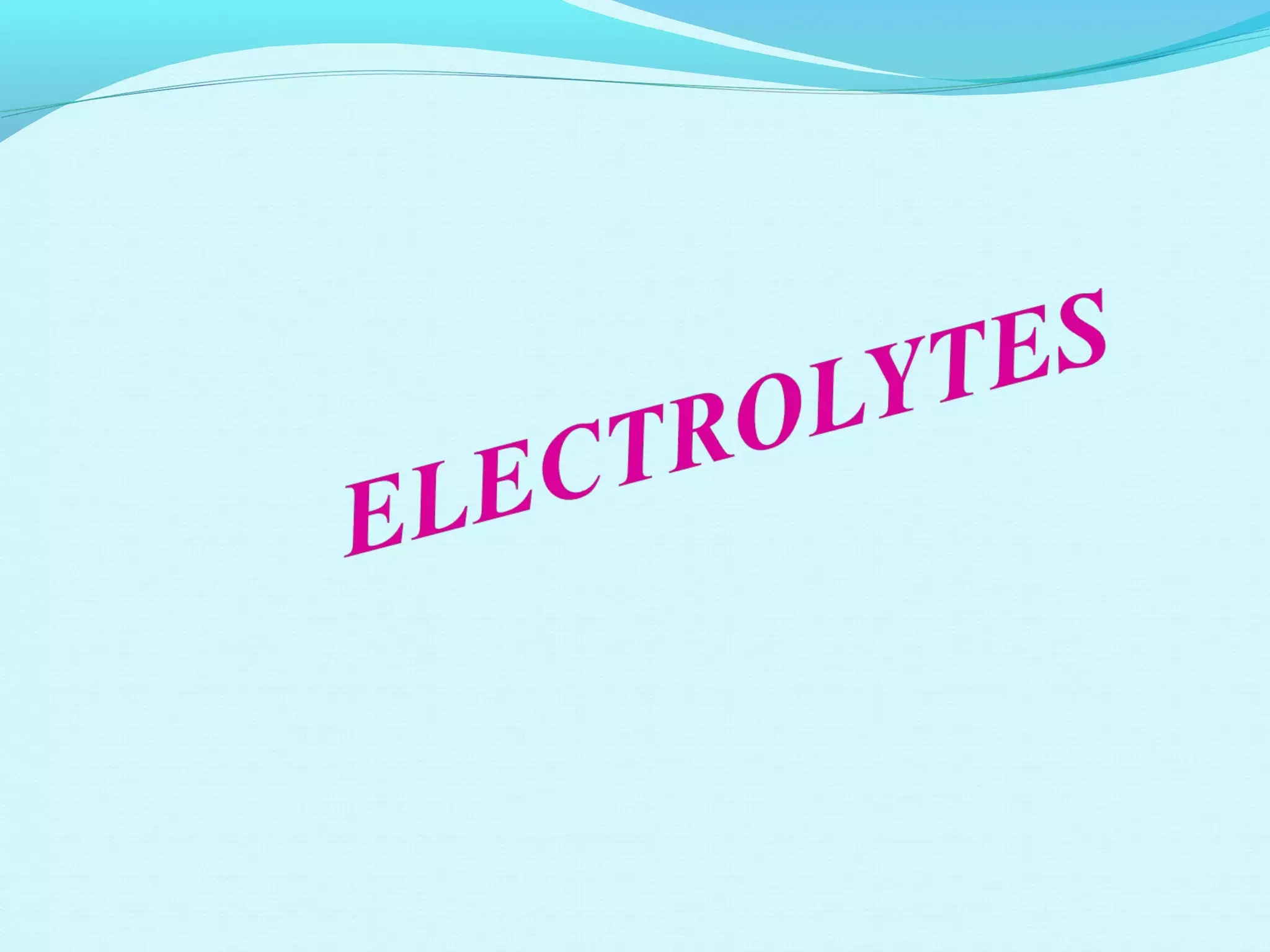 Fluids and electrolytes balance | PPT