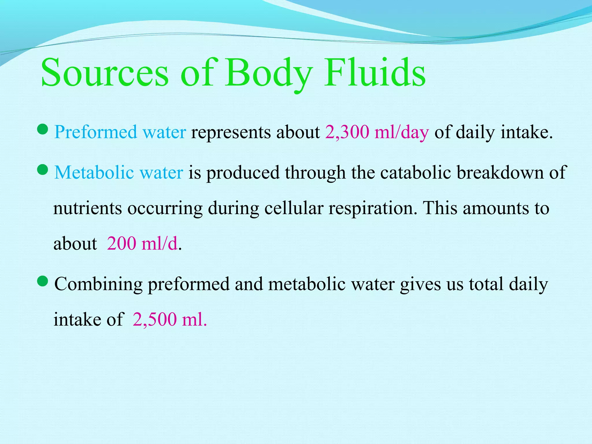 Fluids and electrolytes balance | PPT