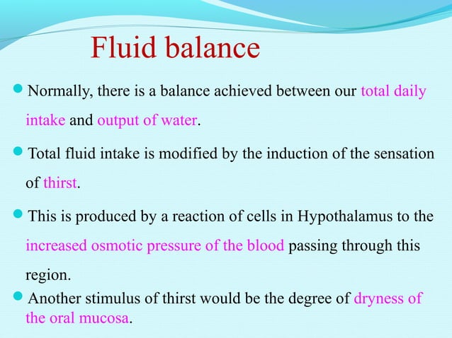 Fluids and electrolytes balance | PPT