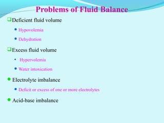 Fluids and electrolytes balance | PPT