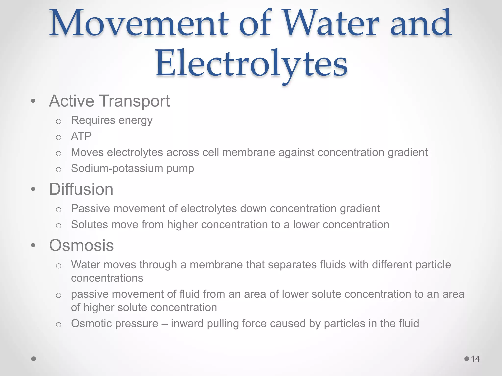Fluids and electrolytes 2016 pptx | PPTX
