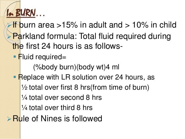 Fluids and electrolytes in Maxillofacial Surgery