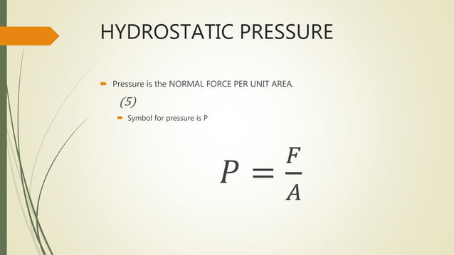 Fluids at rest | PPT