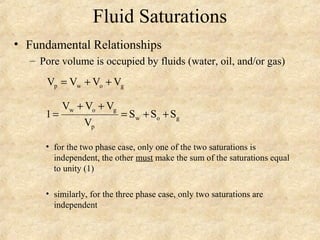Fluid Saturation | PPT