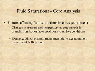 Fluid Saturation | PPT