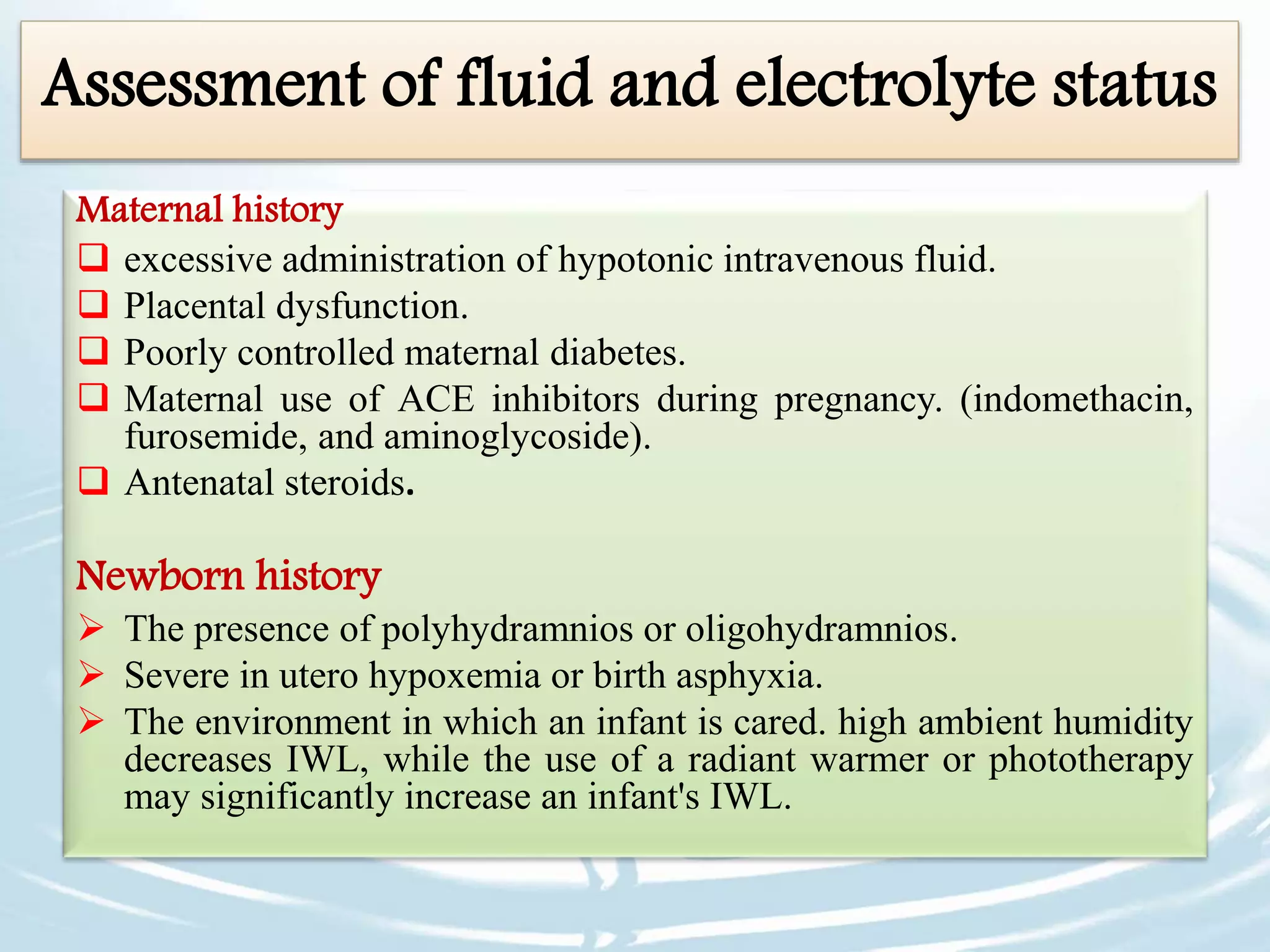 Fluid and electrolyte management in neonates. By Dr Rabab Hashem | PPTX