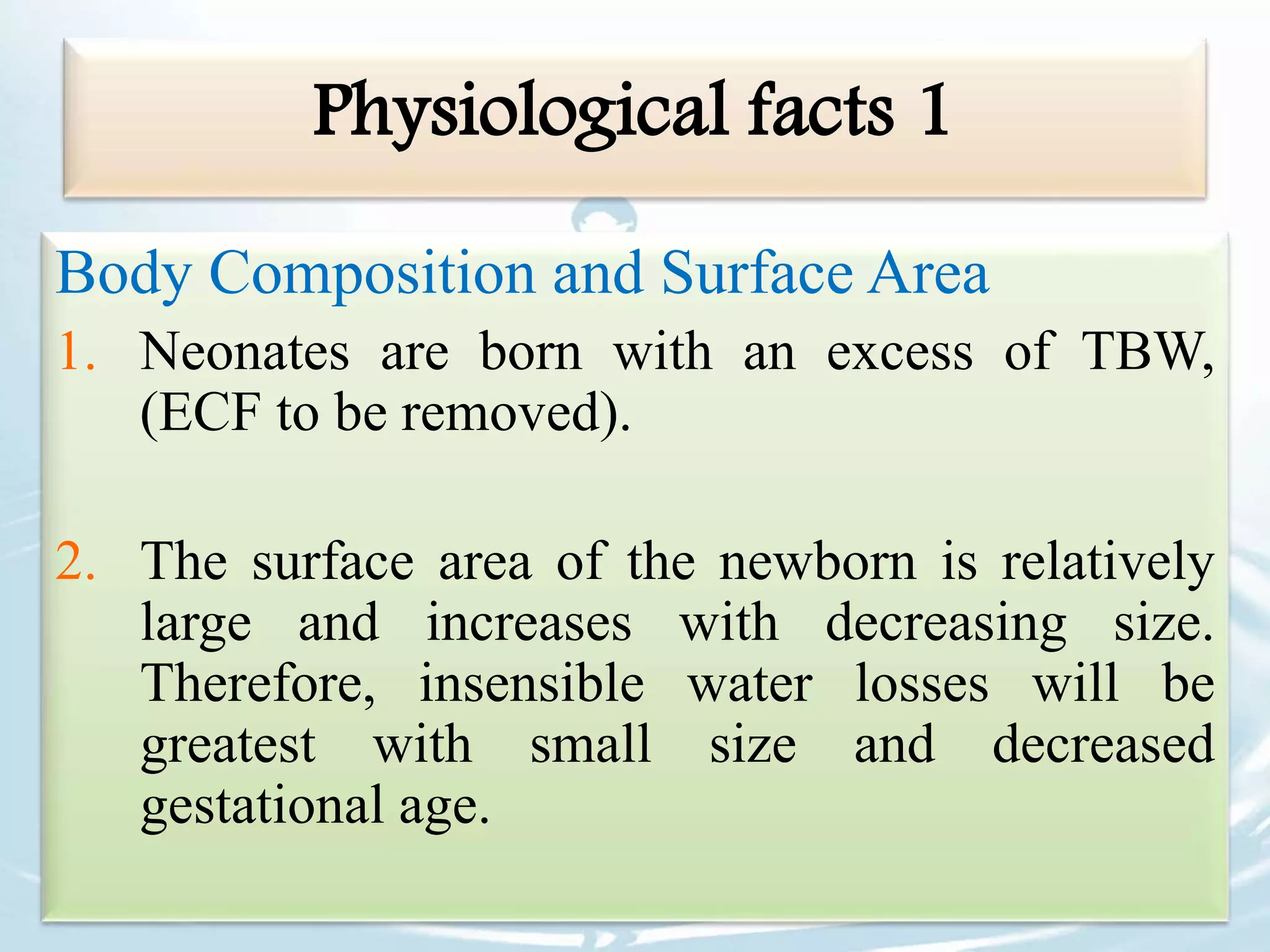 Fluid and electrolyte management in neonates. By Dr Rabab Hashem | PPTX