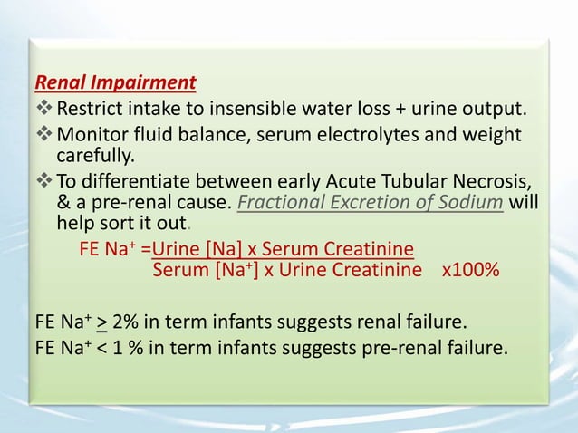 Fluid and electrolyte management in neonates. By Dr Rabab Hashem | PPTX ...