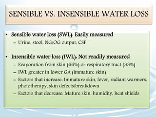 Fluid and electrolyte management in neonates. By Dr Rabab Hashem | PPT