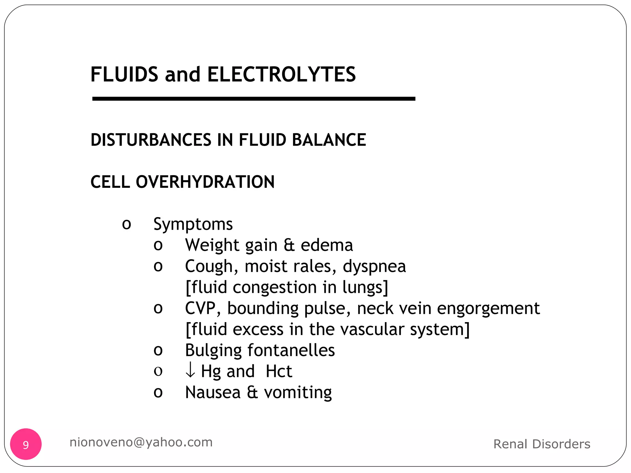 Fluids & electrolytes | PPT
