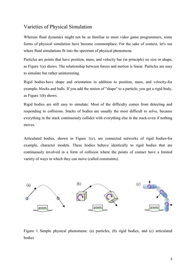 Fluid Simulation In Computer Graphics | DOCX