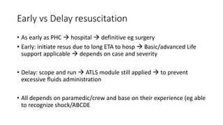 Fluids Resuscitation in Trauma | PPTX