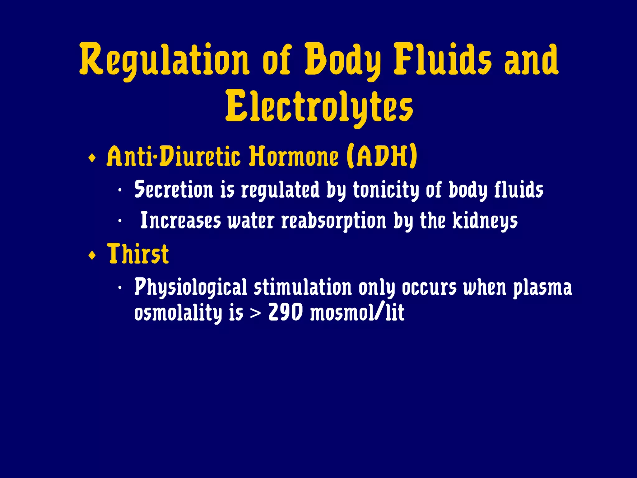 Fluids& Electrolytes presentation by Dr. Ahmed Safwat | PPT