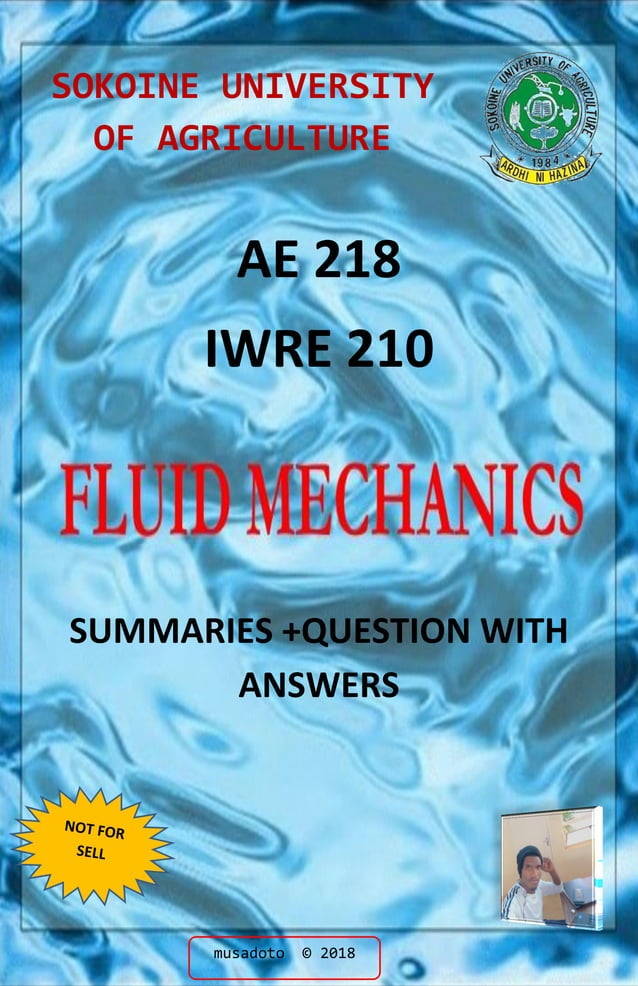 Fluids mechanics (a letter to a friend) part 1 . . | PDF