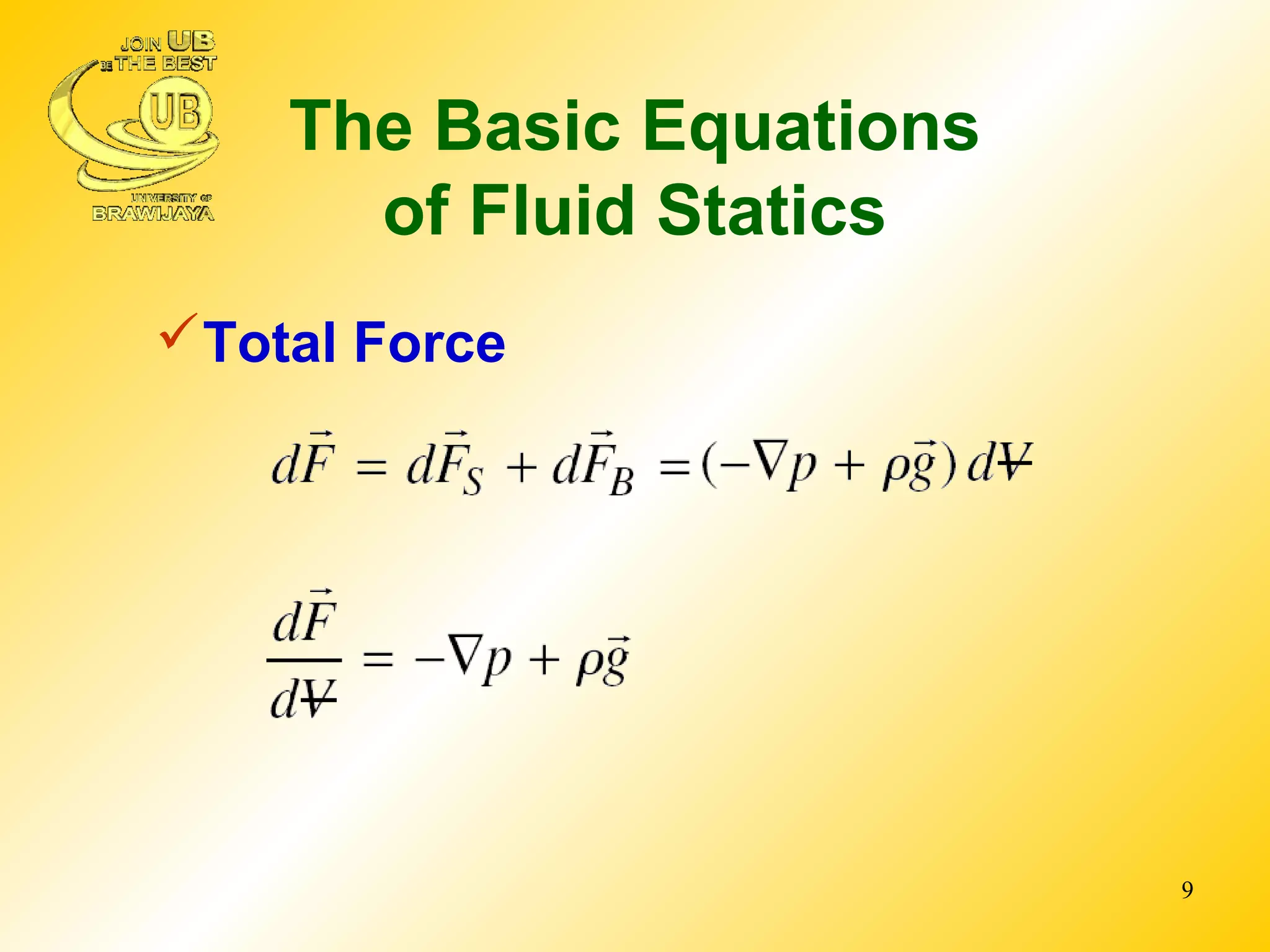Fluid statics of fluid mechanic | PPT