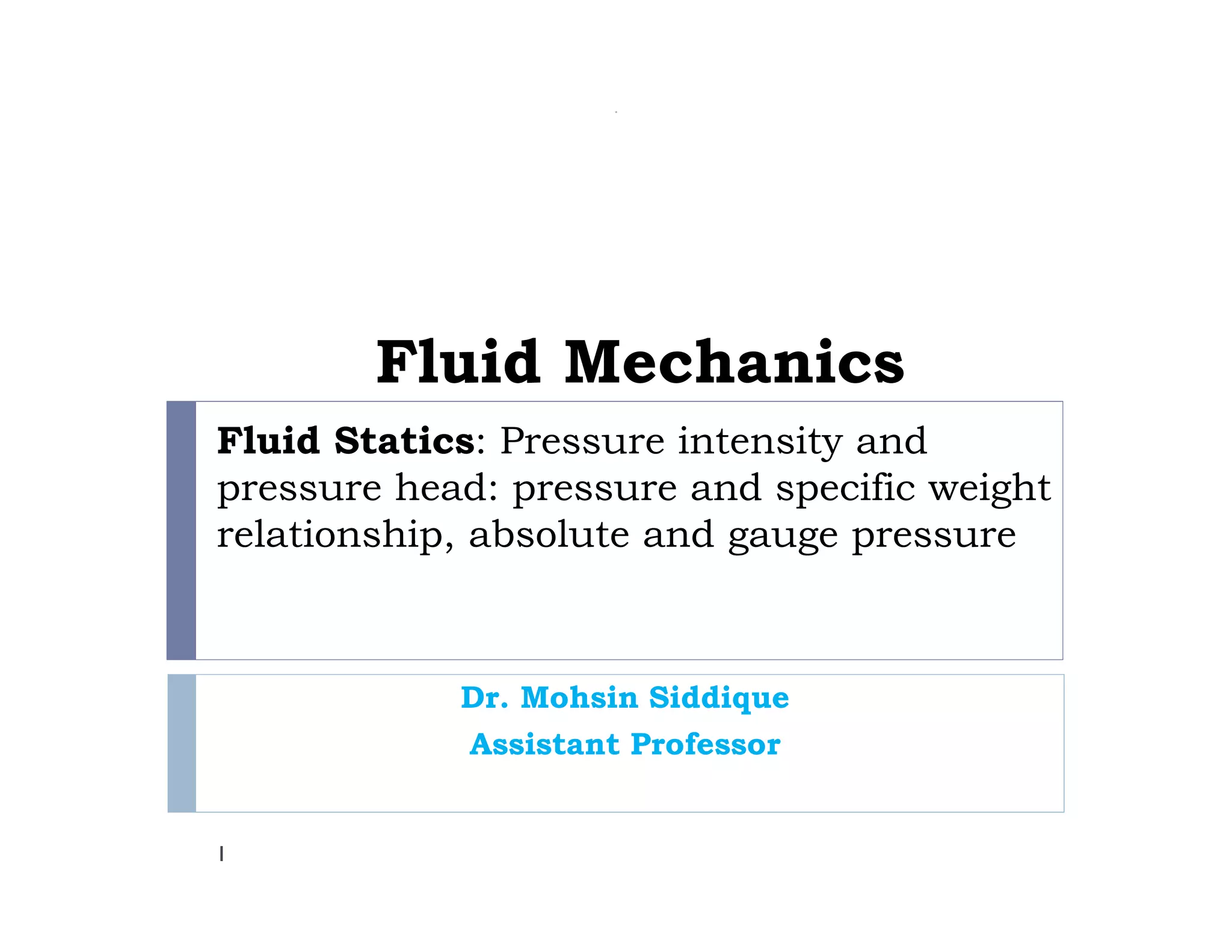Fluid statics | PDF