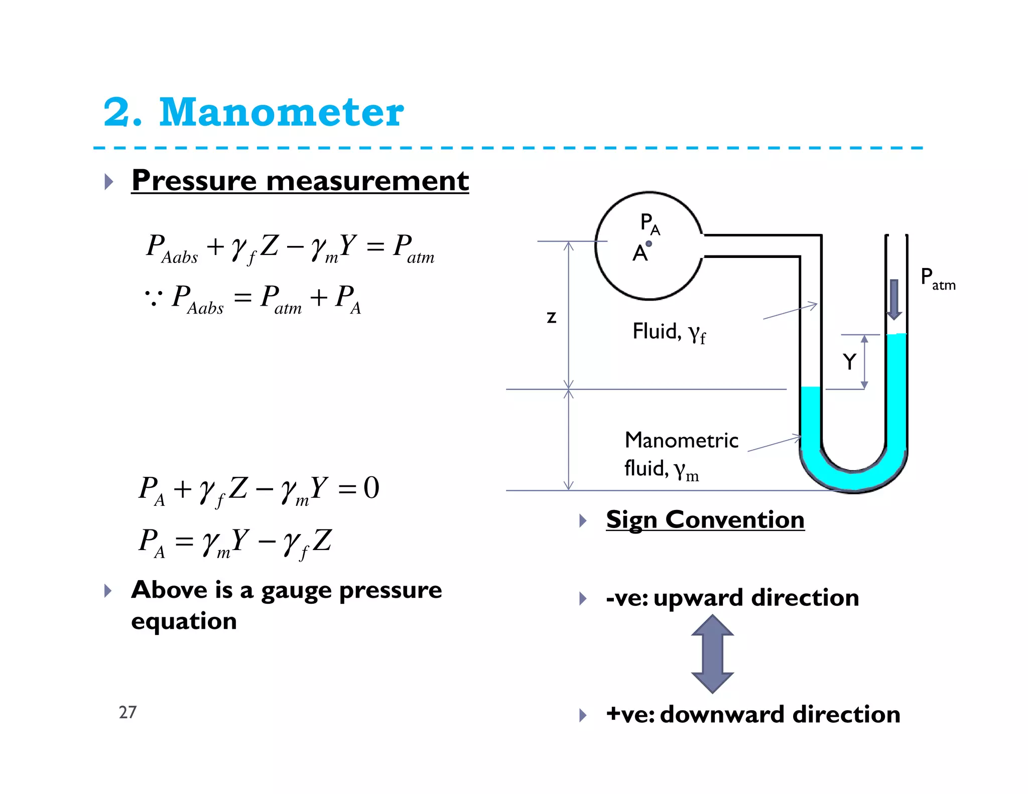Fluid statics | PDF