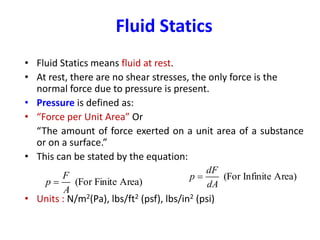 Fluid Statics 1.pptx | Physics | Science