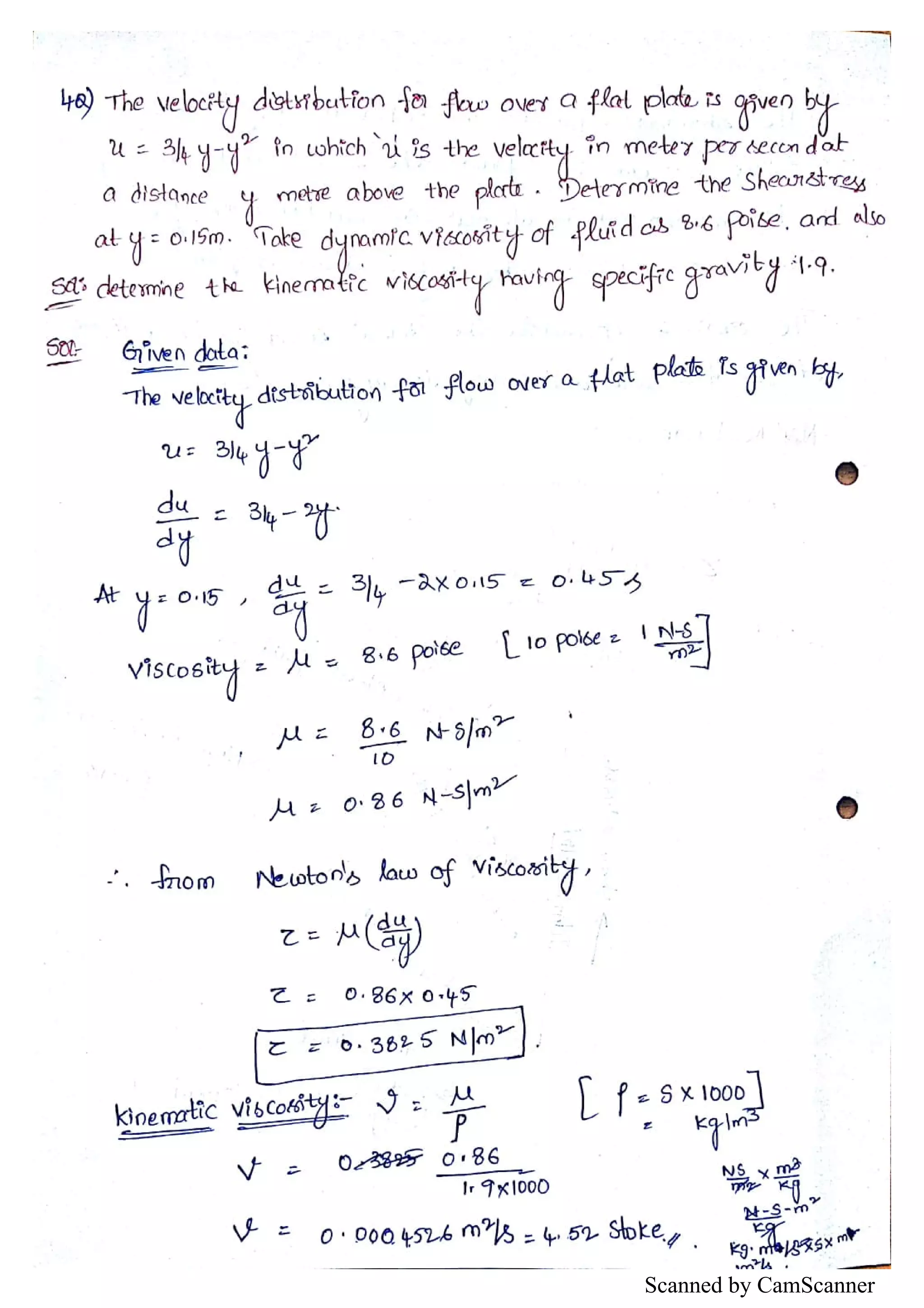 Unit I : Fluid statics notes | PDF