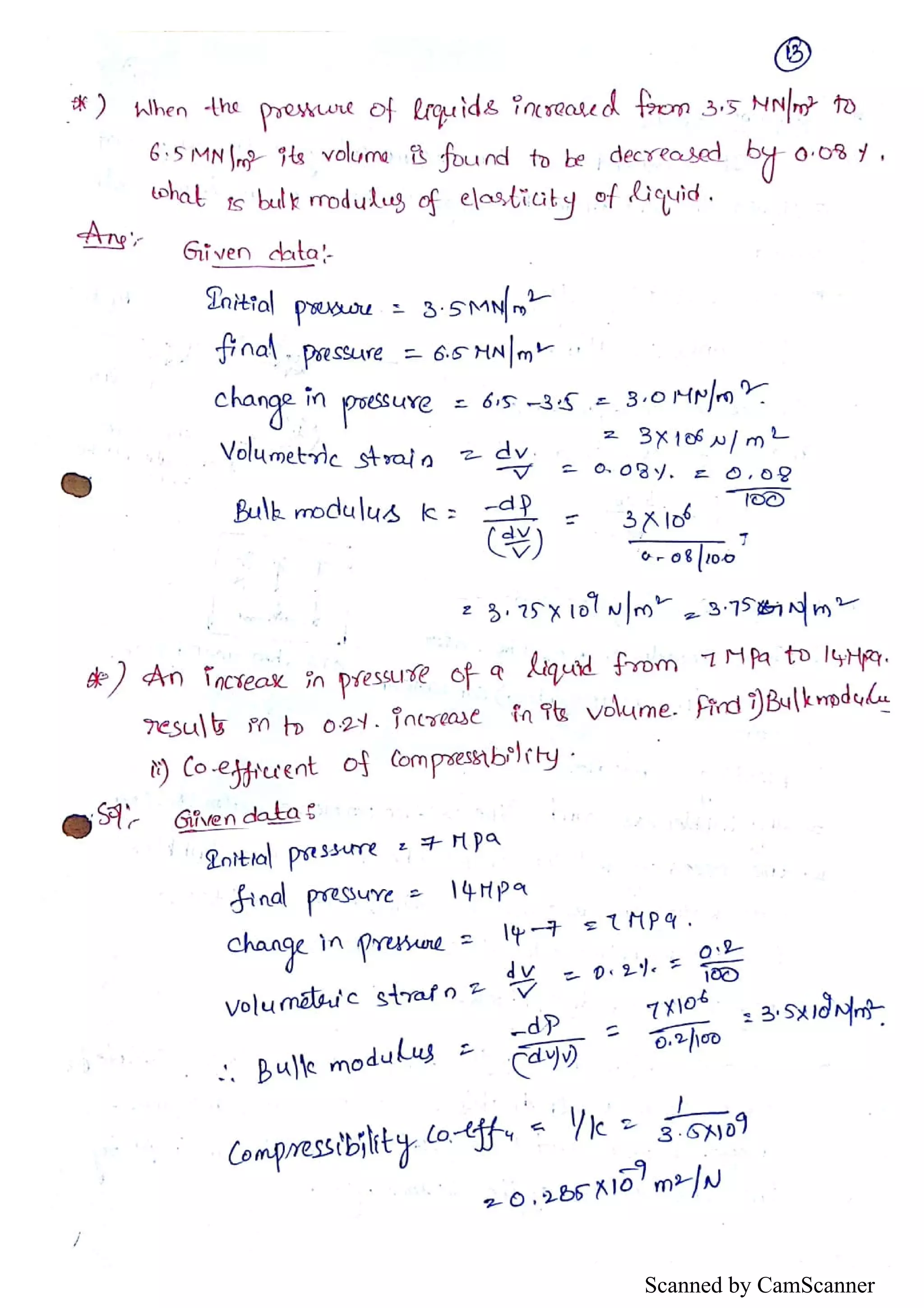 Unit I : Fluid statics notes | PDF