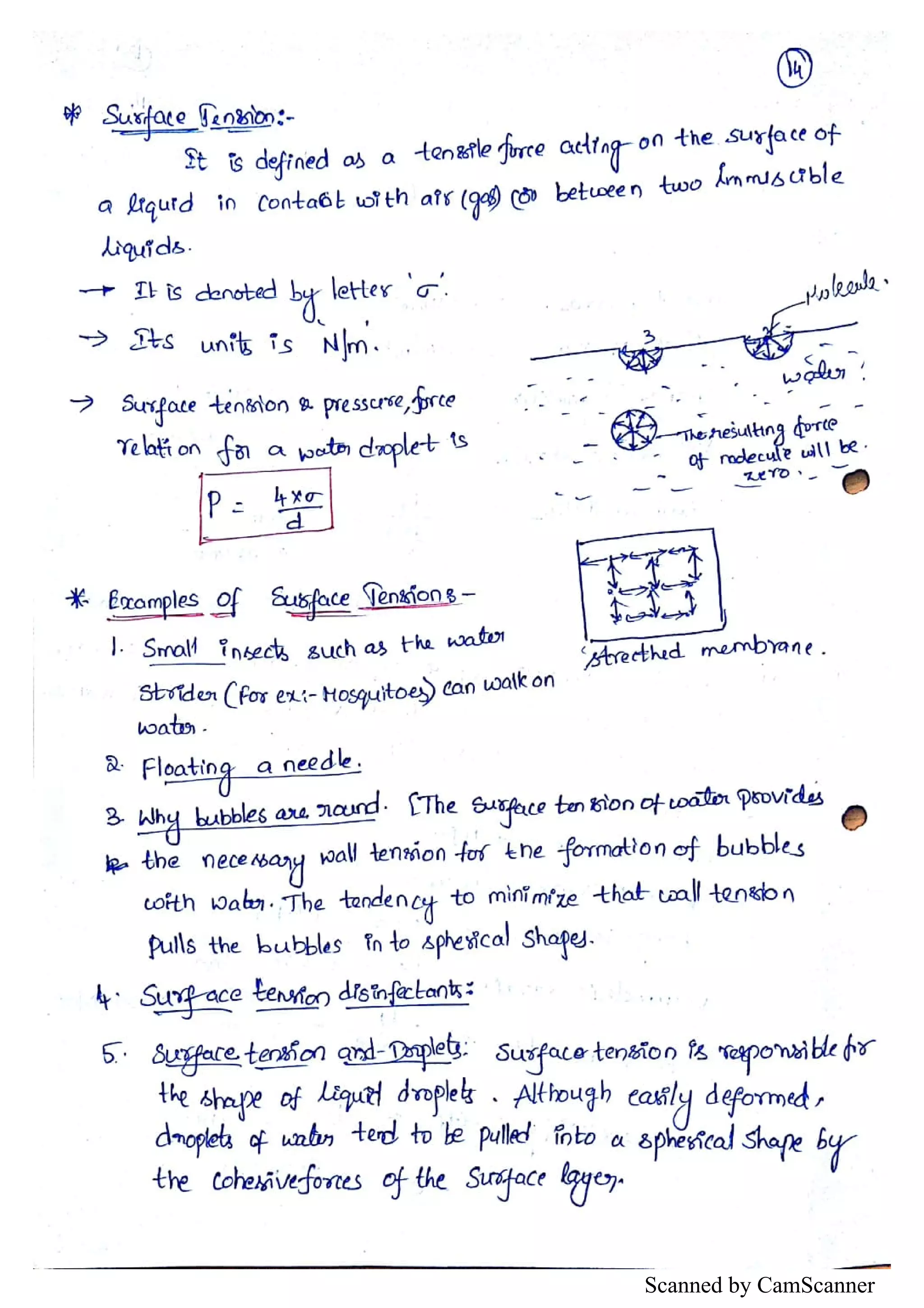 Unit I : Fluid statics notes | PDF