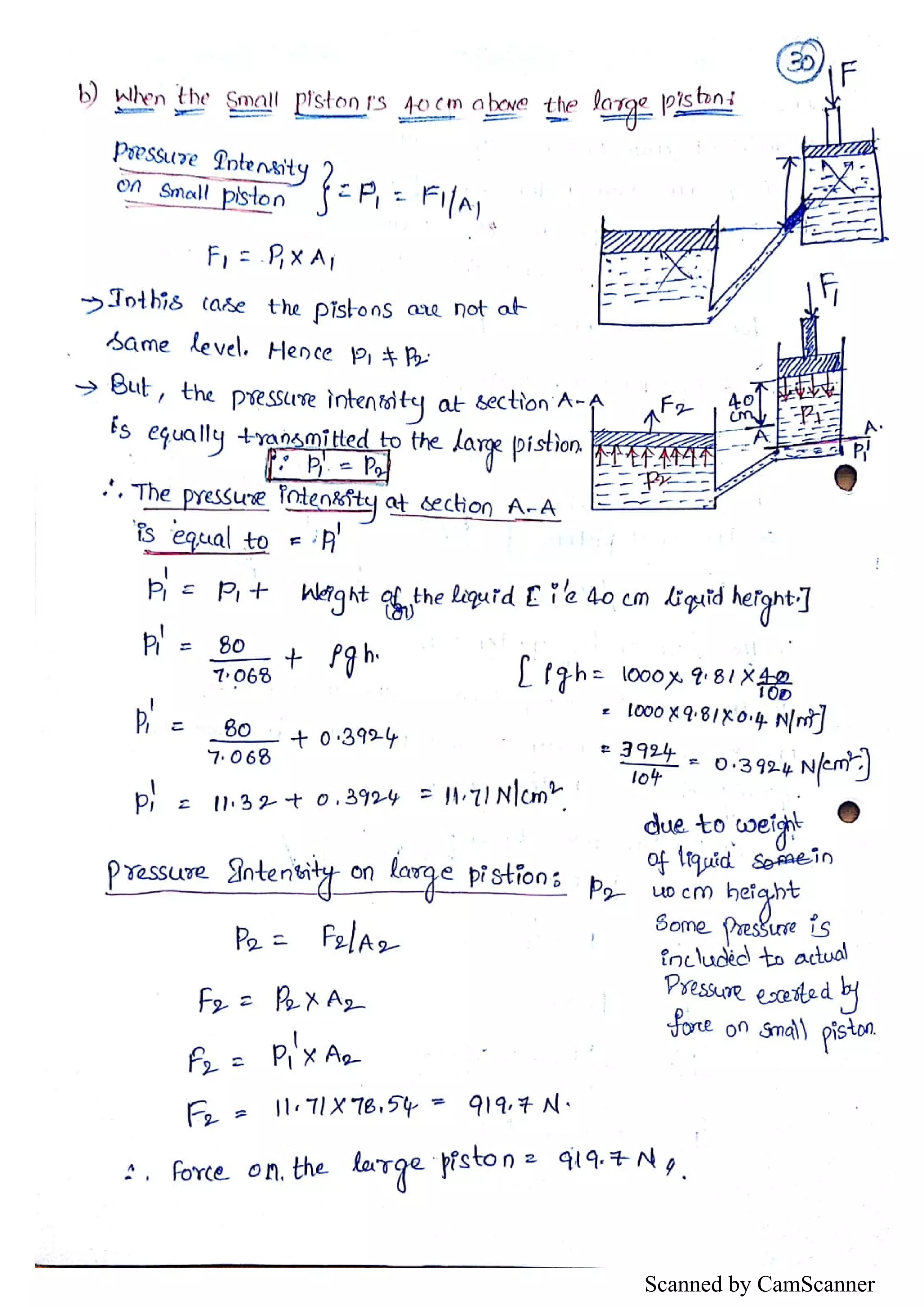 Unit I : Fluid statics notes | PDF