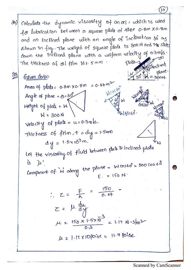 Unit I : Fluid statics notes | PDF