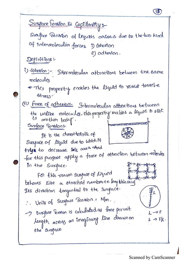 Unit I : Fluid statics notes | PDF